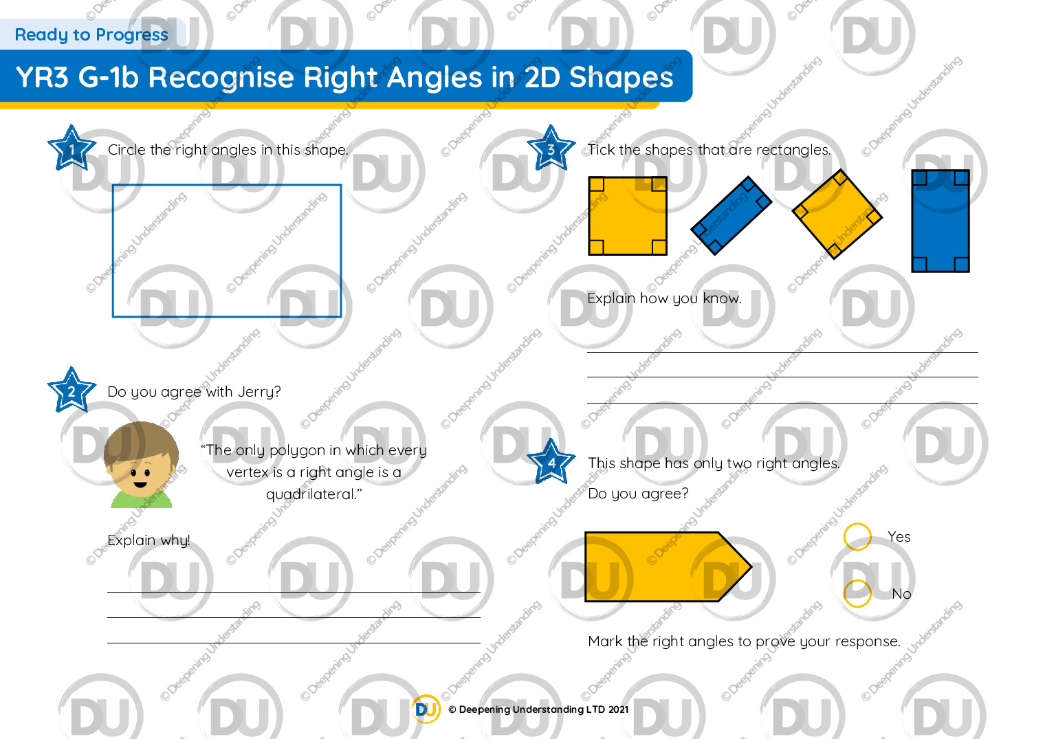 YR3 G 1b Recognise Right Angles in Shapes – Planpanion